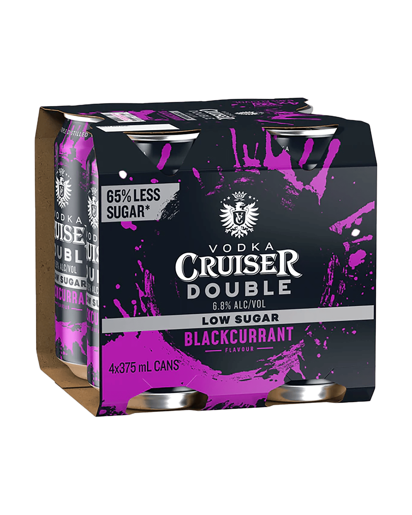 Buy Vodka Cruiser Double Low Sugar Blackcurrant Cans 375ml Online ...
