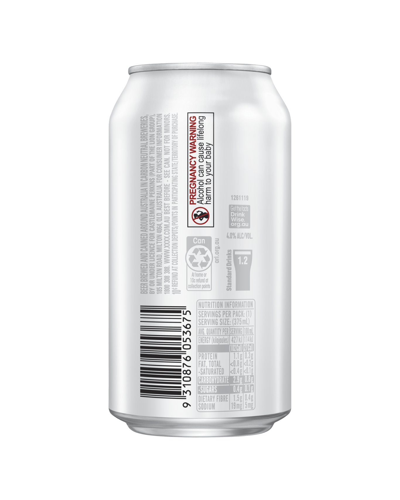 Buy Xxxx Summer Bright Lager Cans 375ml Online @Lowest Price
