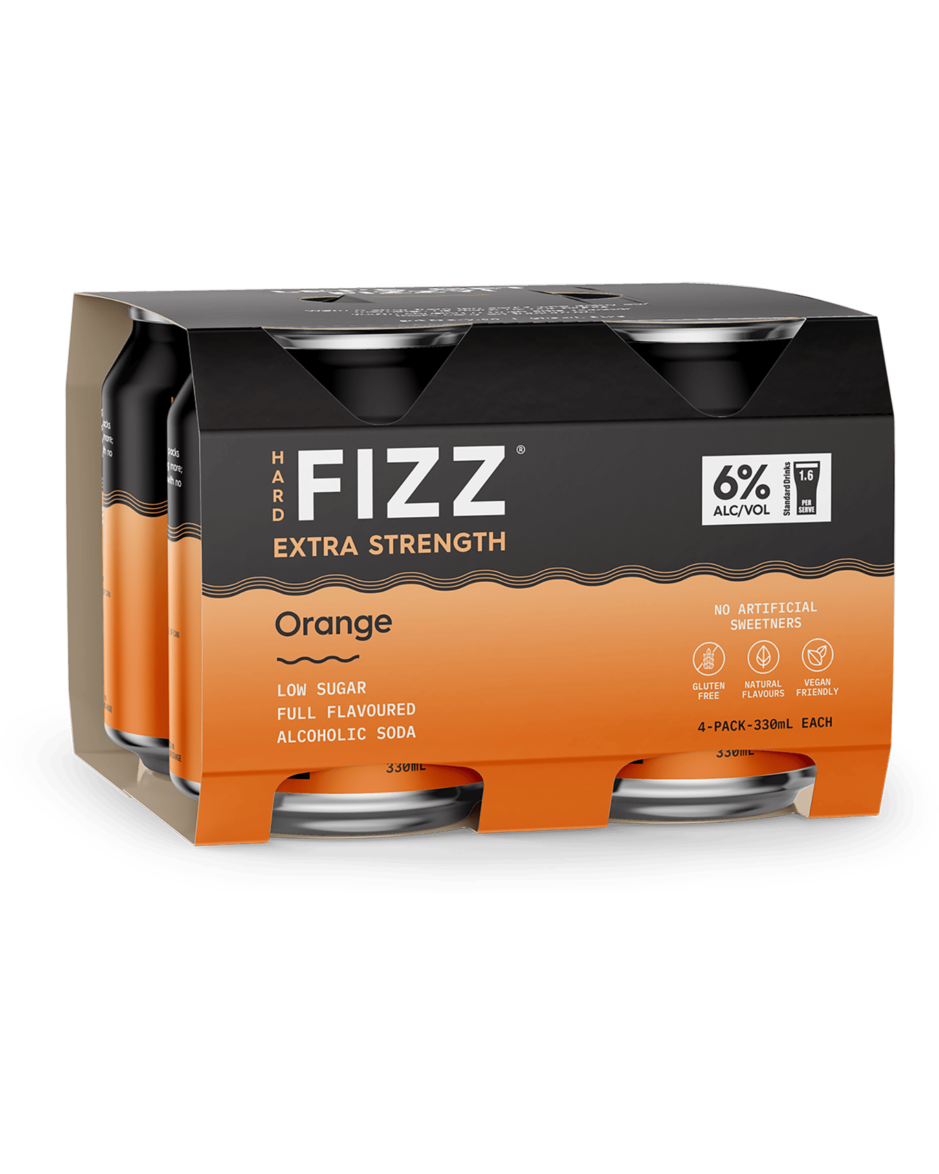 Buy Hard Fizz Extra Strength Orange Cans 330ml Online @Lowest Price
