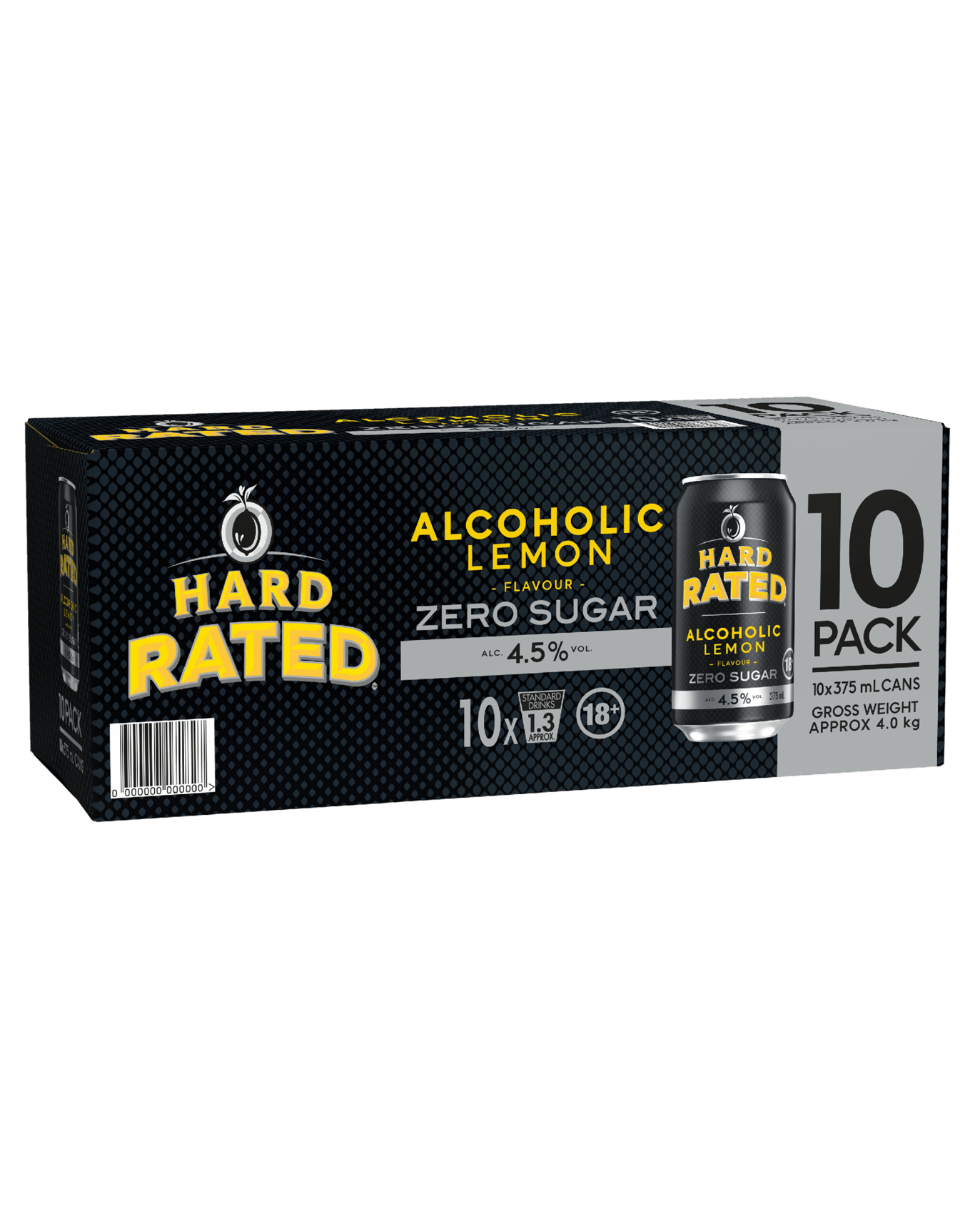 Buy Hard Rated Zero Sugar 10pk Cans 375ml Online @Lowest Price