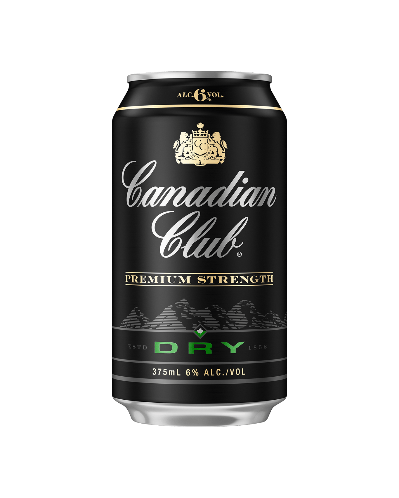 Buy Canadian Club Premium Strength Whisky & Dry 6% 10 Pack Cans 375ml ...