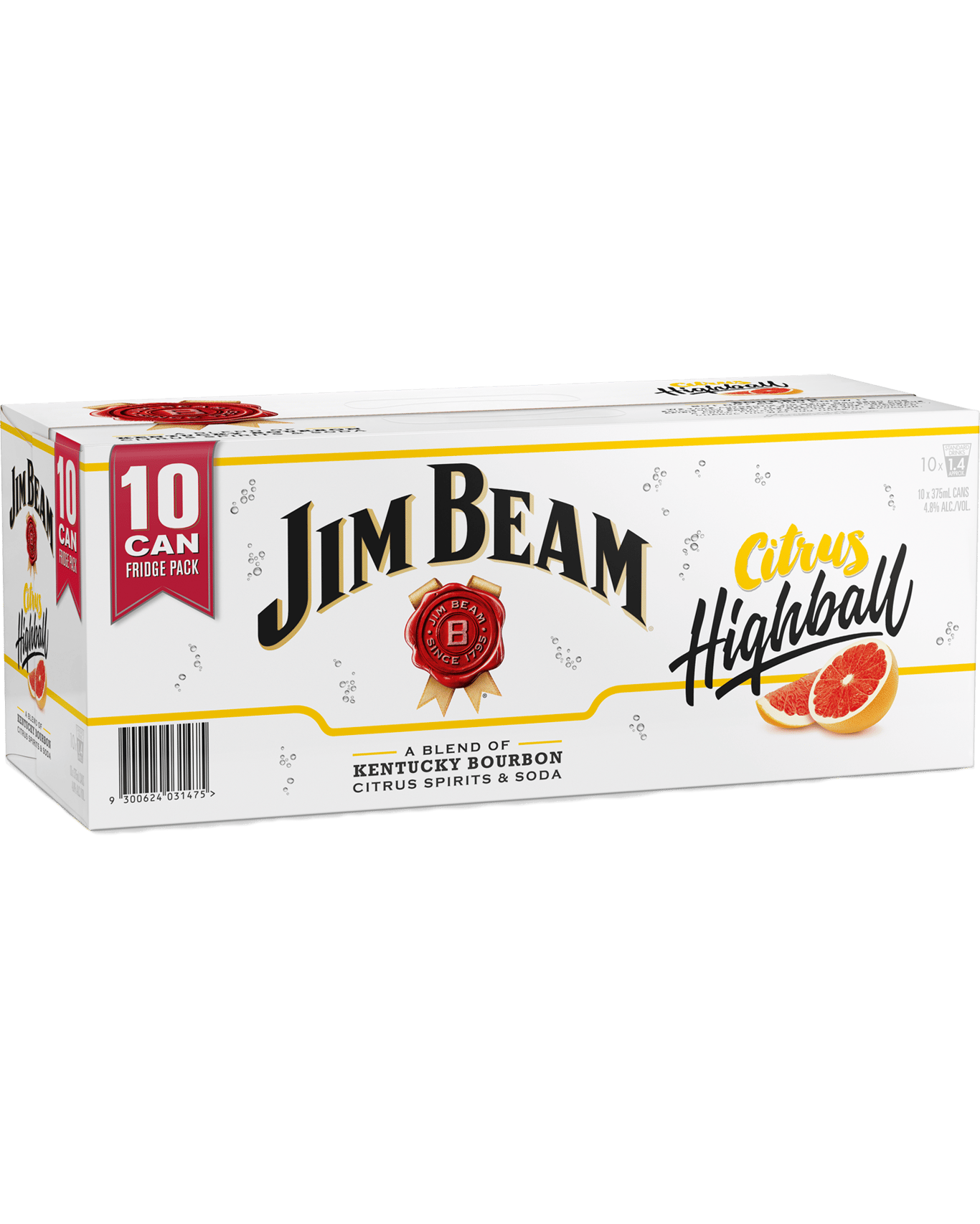 Buy Jim Beam Citrus Highball Cans 10 Pack 375ml Online @Lowest Price