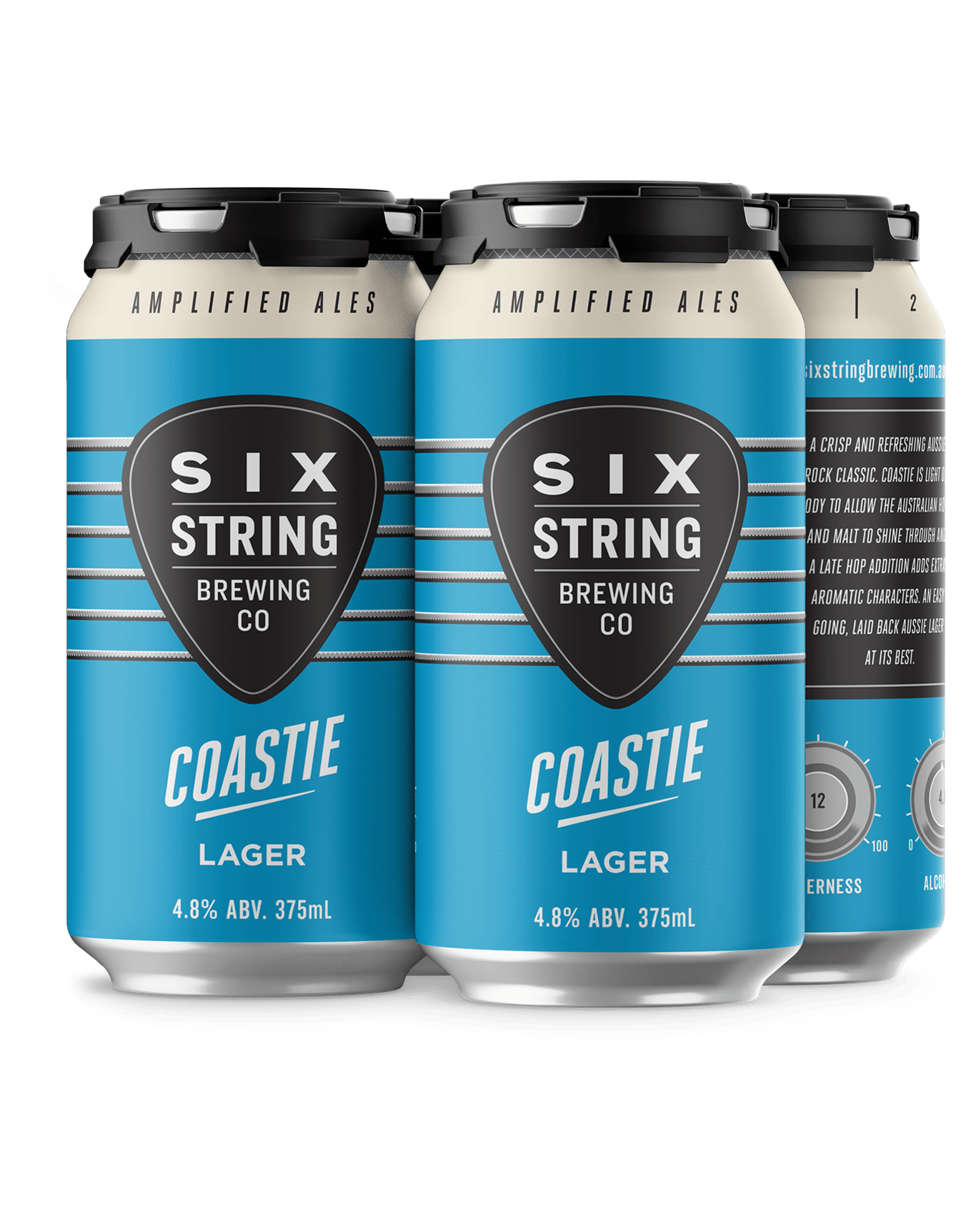 Buy Six String Brewing Coastie Pale Lager Cans 375ml Online @Lowest Price