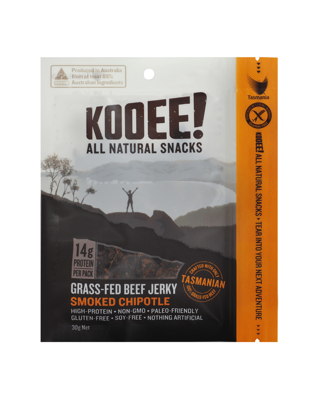 Buy Kooee! Grass-fed Smoked Chipotle Beef Jerky 30g Online @Lowest Price