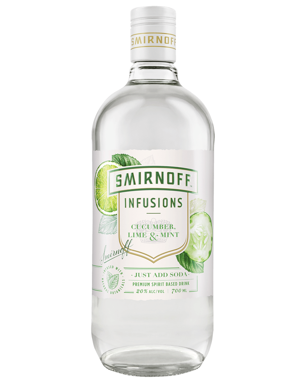 Buy Smirnoff Infusions Cucumber Lime & Mint Bottles 700ml Online ...