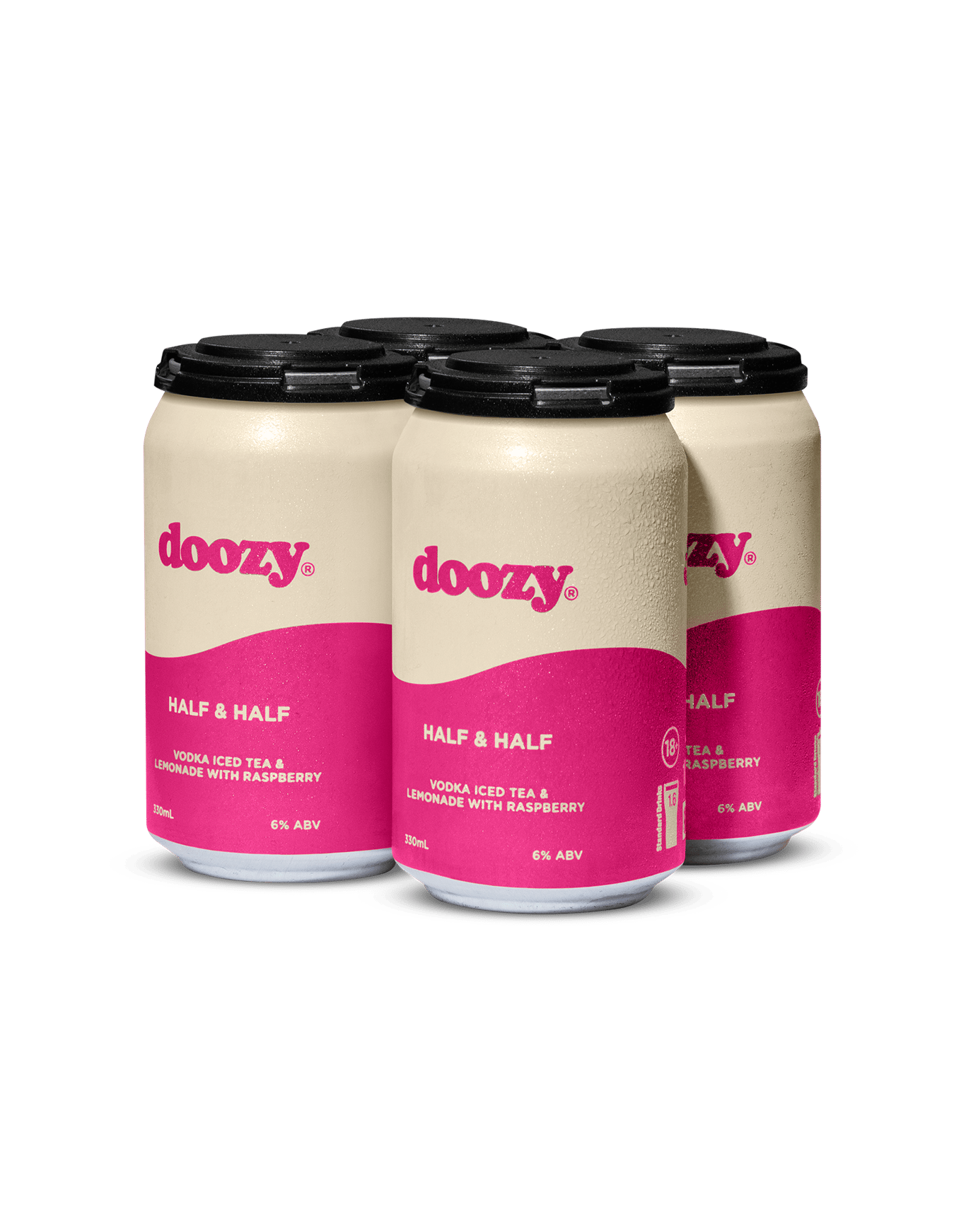 Buy Doozy Half And Half Iced Tea Lemon Raspberry Can 330ml Online ...