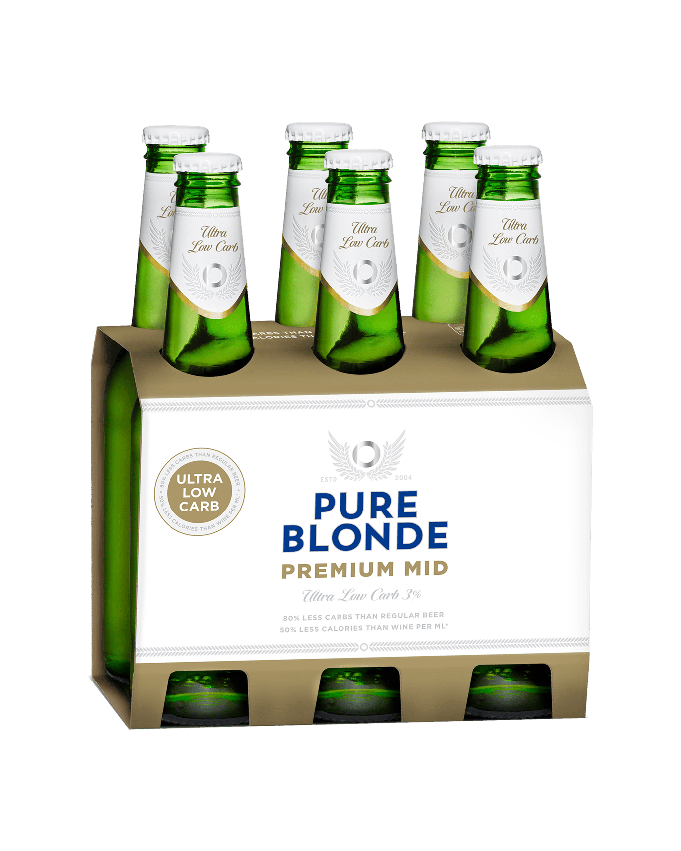 Buy Pure Blonde Premium Mid Ultra Low Carb Lager Bottles 355ml Online ...