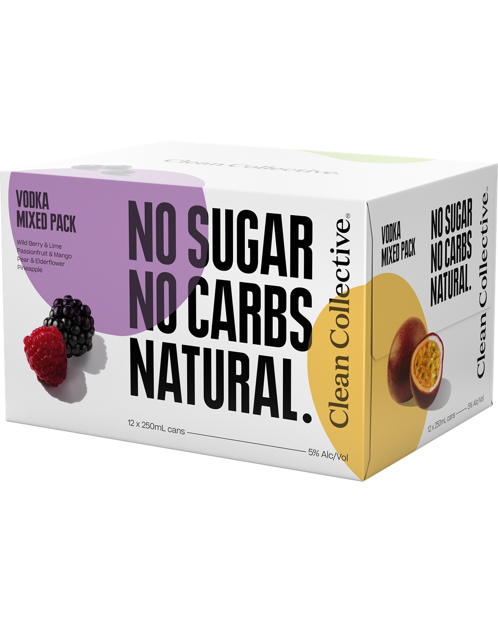 Buy Clean Collective Mixed Vodka Pack Cans 12x250ml Online @Lowest Price