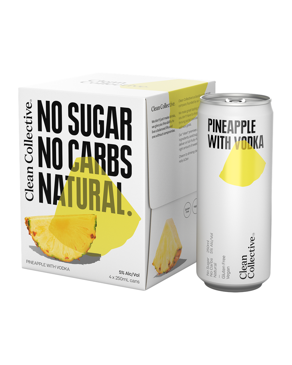 Buy Clean Collective Pineapple With Vodka Cans 250ml Online @Lowest Price