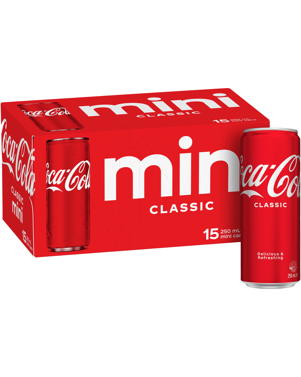 Buy Coca-cola Classic Mini Cans 15x250ml Online @Lowest Price