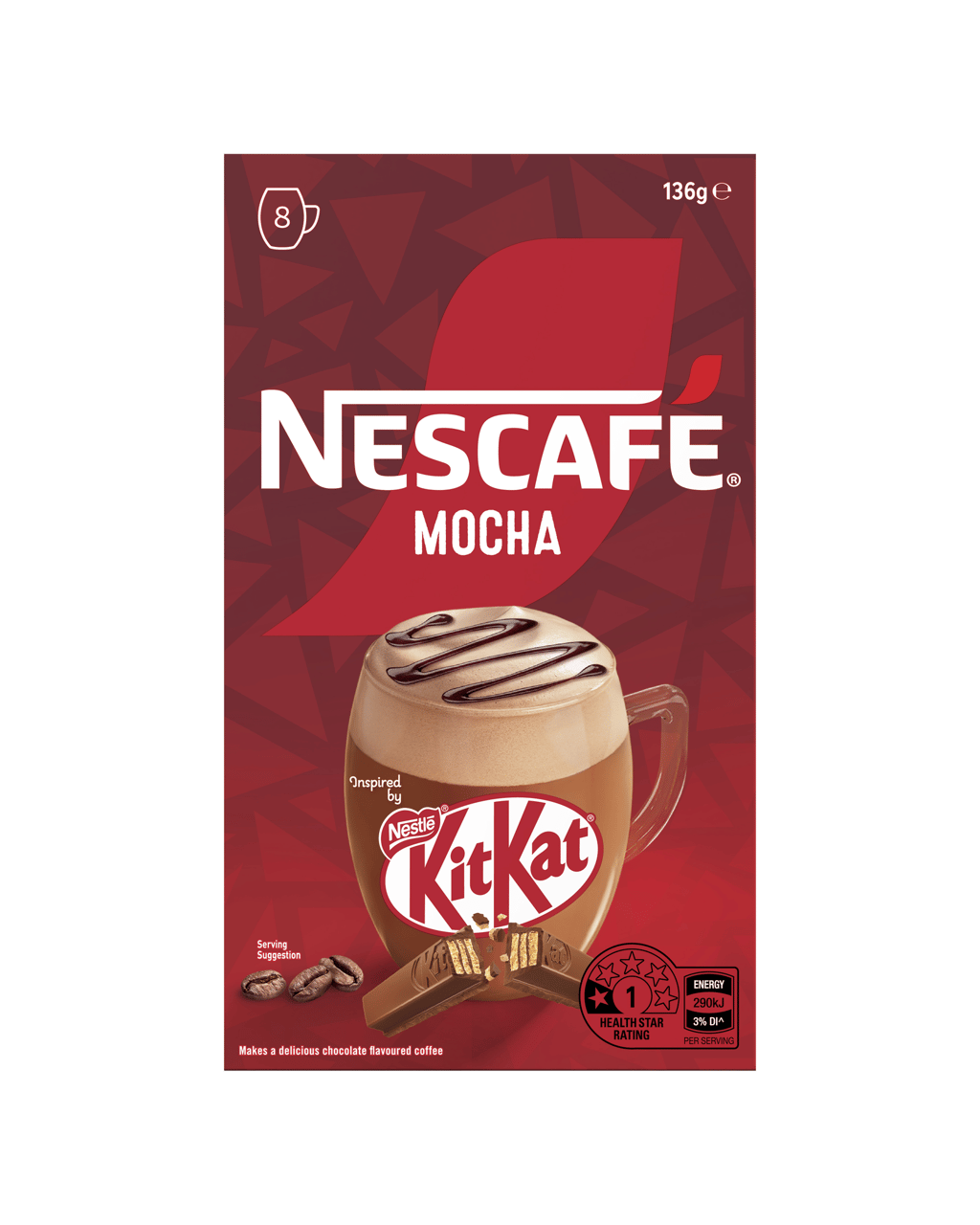 Buy Nescafe Coffee Kit Kat Mocha Sachets 8 Pack Online @Lowest Price