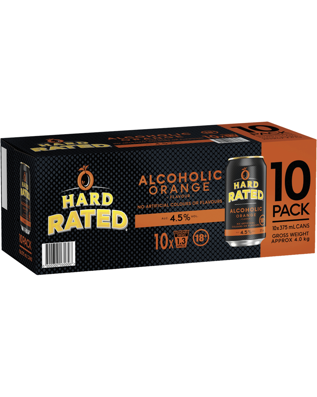 Buy Hard Rated Orange 10pk Cans 375ml Online @Lowest Price