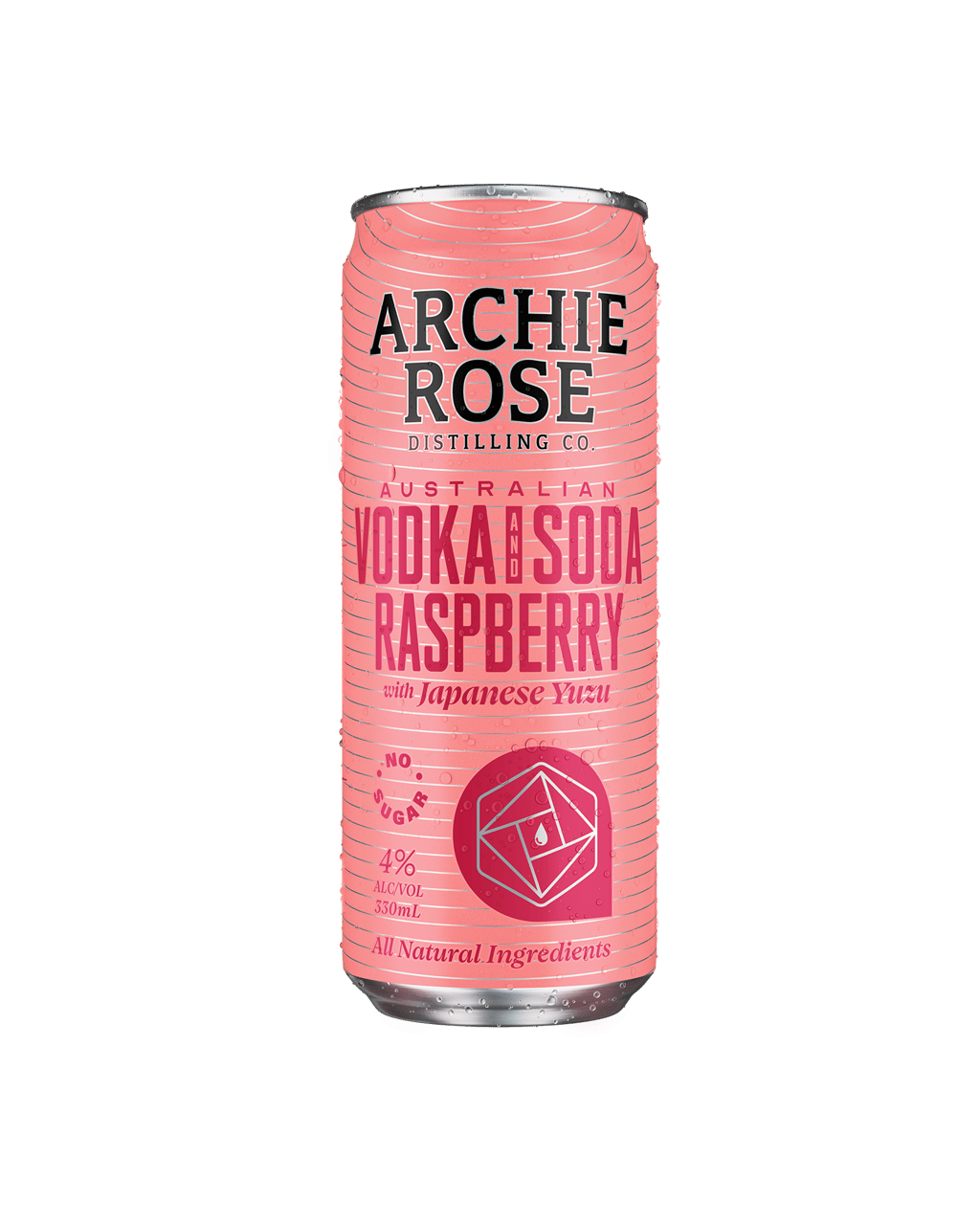 Buy Archie Rose Australian Vodka & Raspberry Soda Cans 330ml Online ...