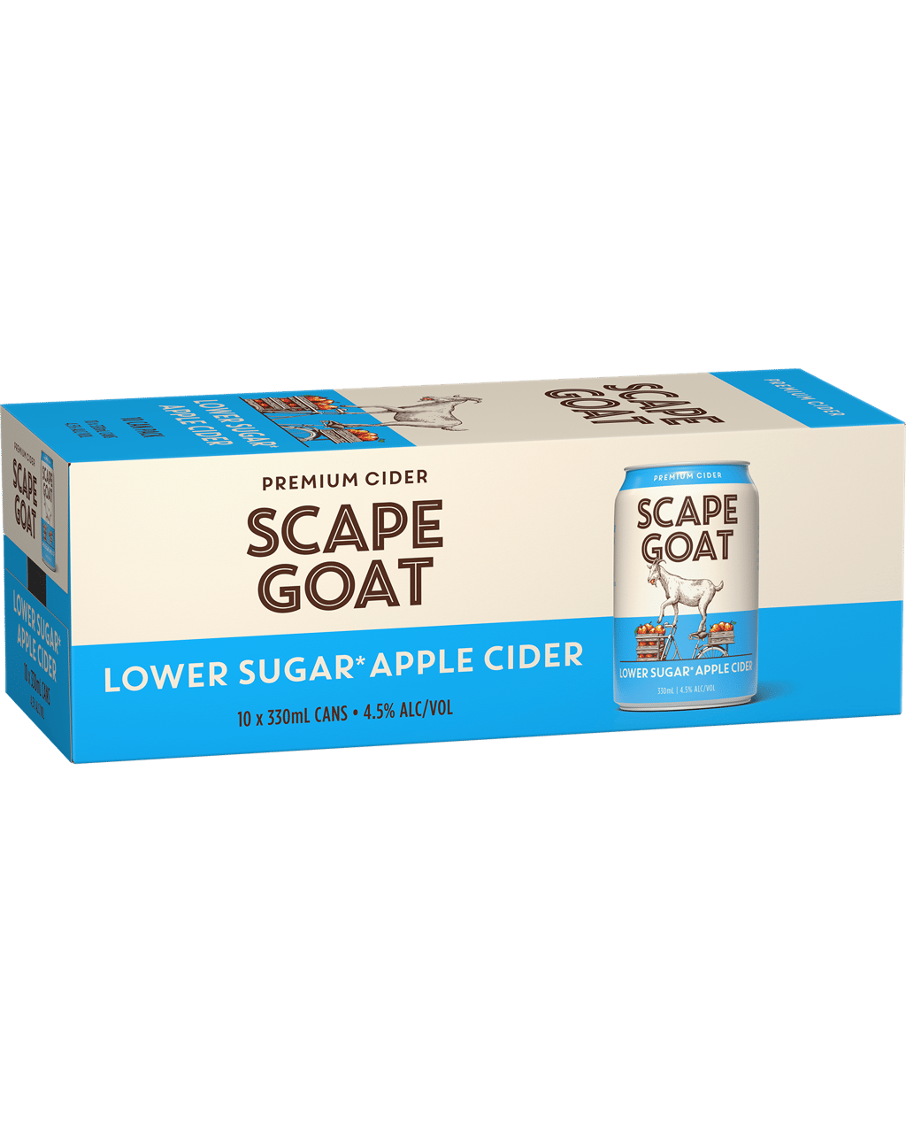 Buy Scape Goat Low Sugar Apple Cider 10pk Cans 330ml Online @Lowest Price