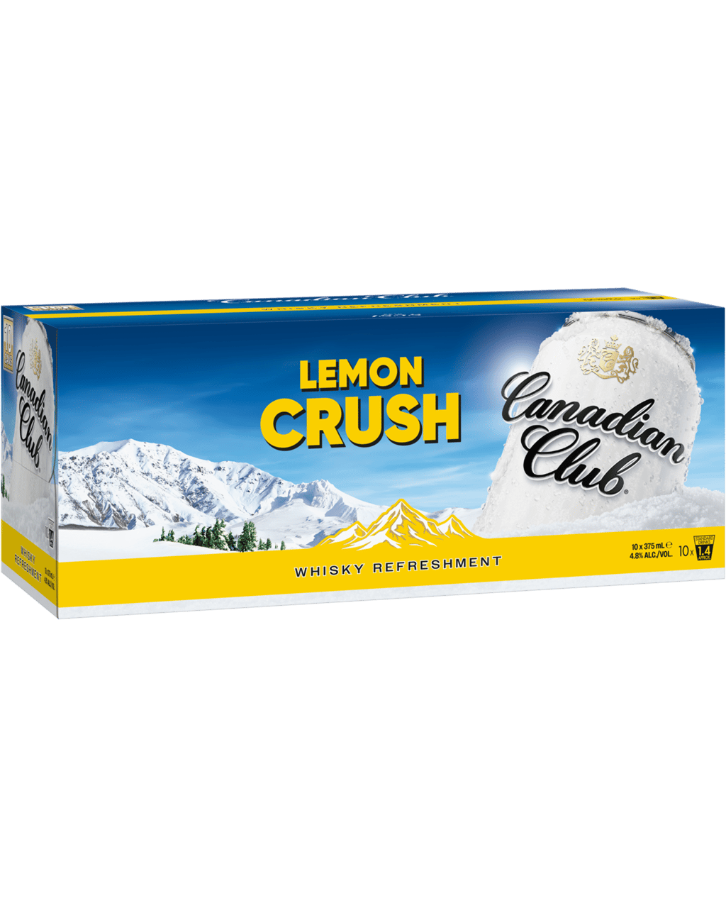 Buy Canadian Club Lemon Crush Whisky 4.8% 10 Pack Cans 375ml Online ...
