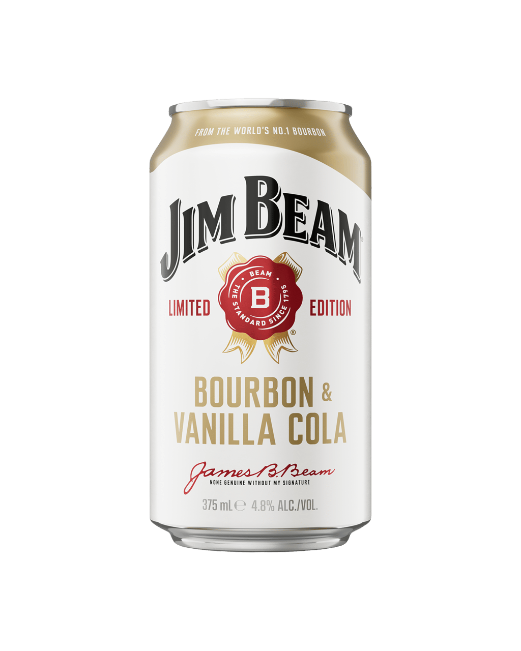 Buy Jim Beam Vanilla & Cola 4.8% Cans 375ml Online @Lowest Price