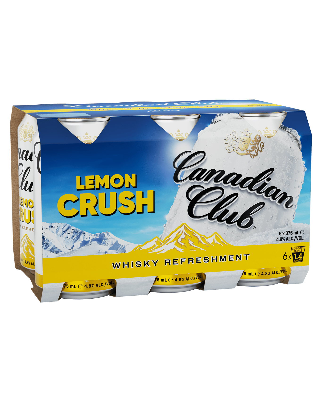 Buy Canadian Club Lemon Crush Whisky 4.8% Cans 375ml Online @Lowest Price