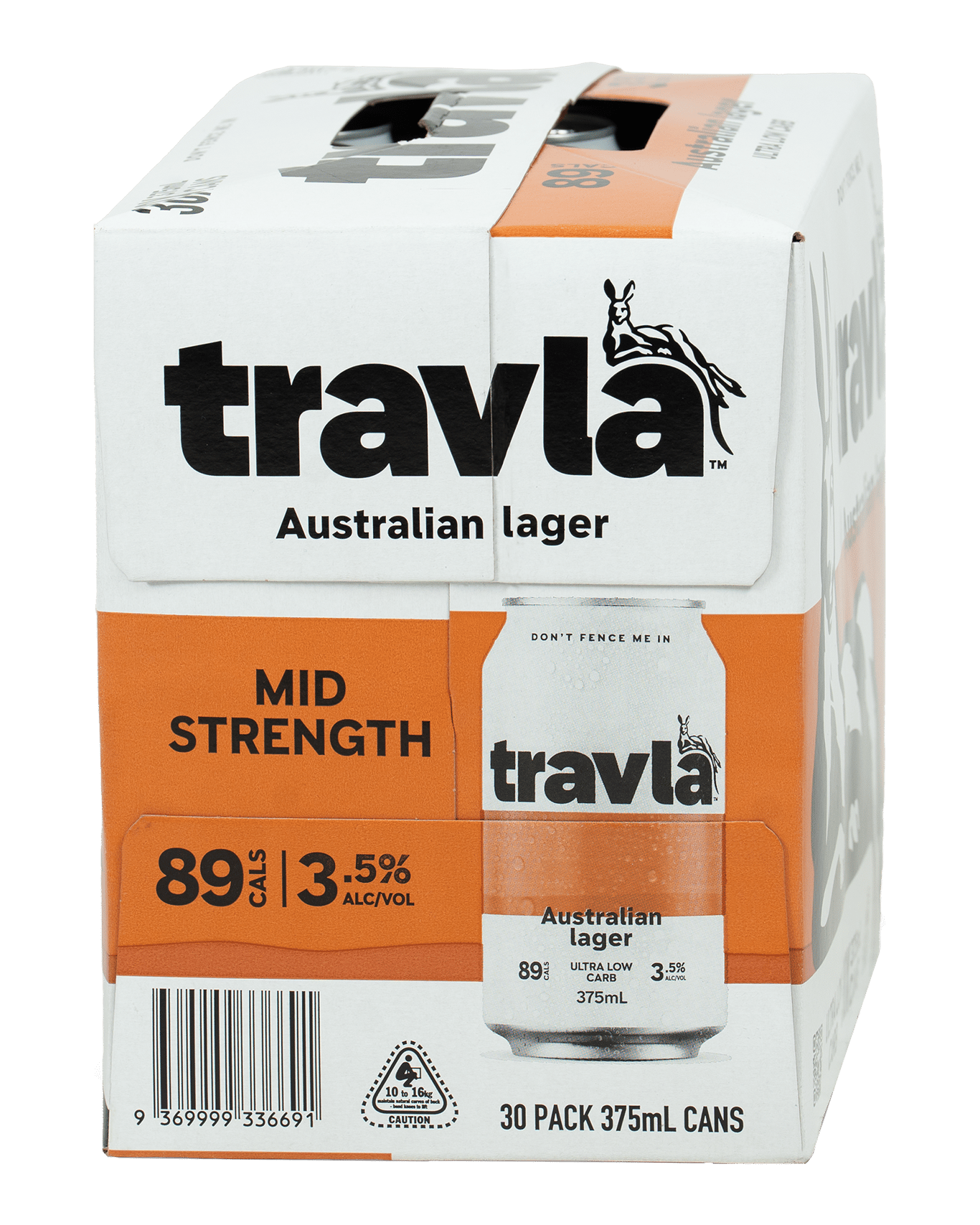 Buy Travla Mid Strength Lager Block Cans 375ml Online @Lowest Price