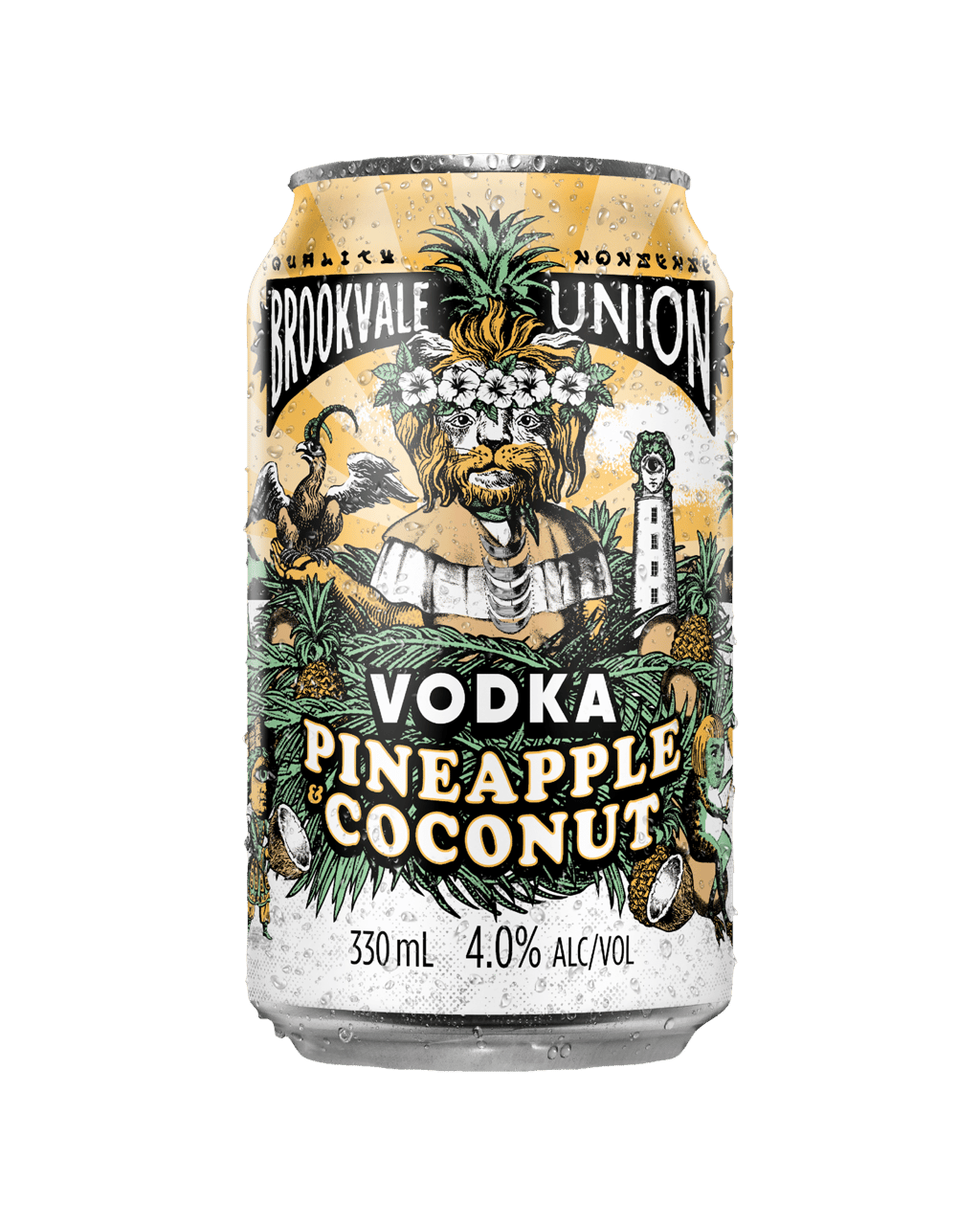 Buy Brookvale Union Vodka Pineapple & Coconut Cans 330ml Online @Lowest ...