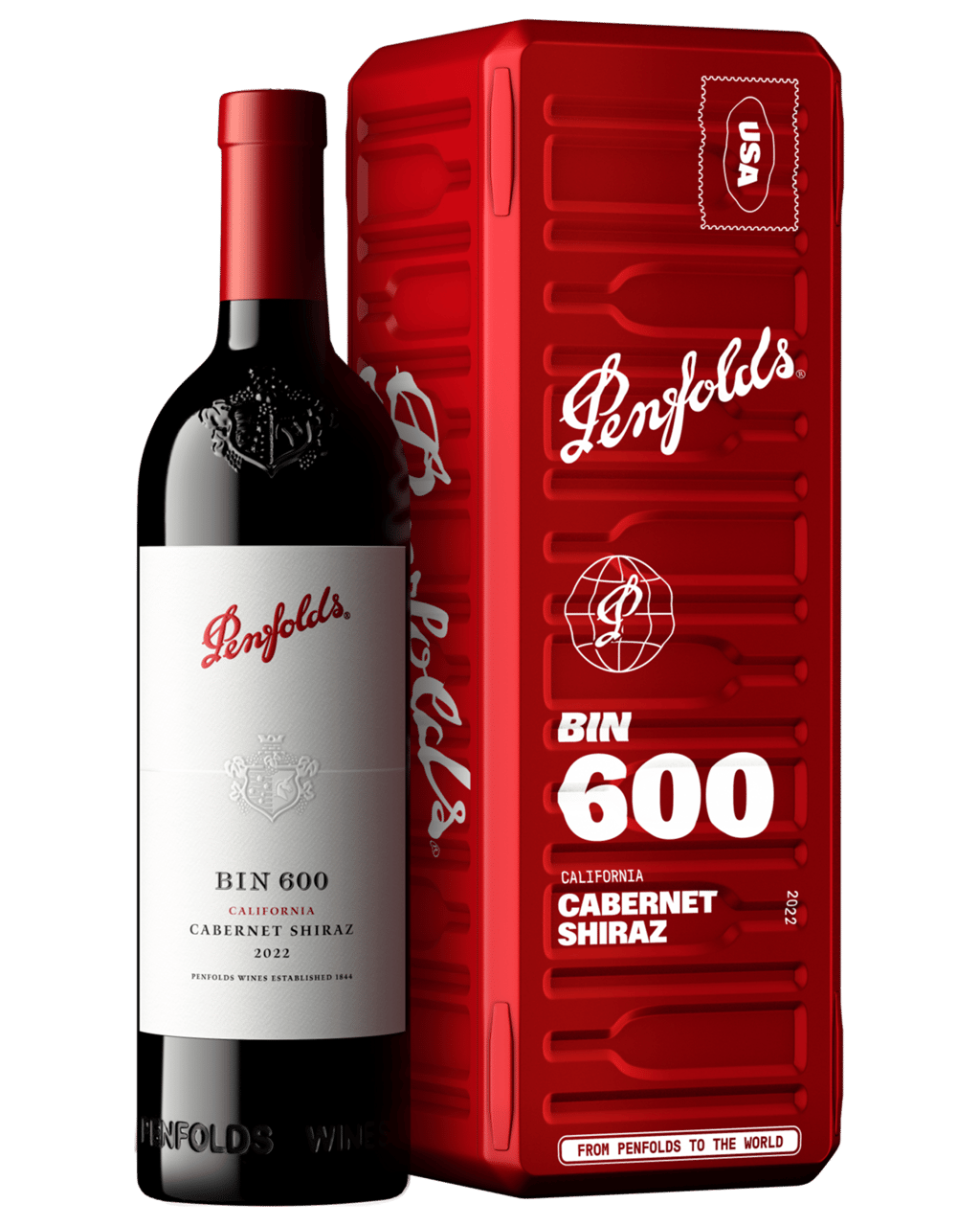 Buy Penfolds Bin 600 Cabernet Shiraz 2022 Holiday Gift Box Online ...