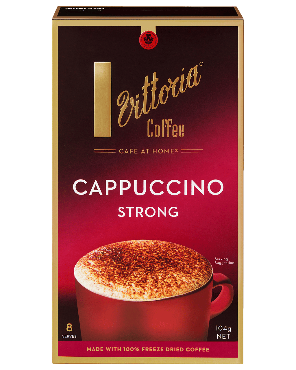 Buy Vittoria Coffee Sachet Strong Cappuccino 8 Pack Online @Lowest Price
