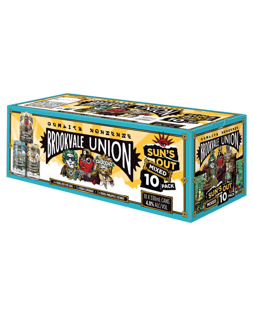 Buy Brookvale Union Sun's Out Mixed 10 Pack Cans 330ml Online @Lowest Price