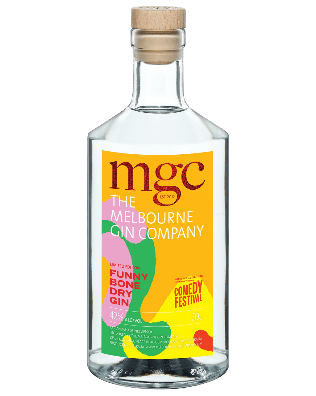 Buy Melbourne Gin Company Funny Bone Dry Gin Limited 700ml Online ...