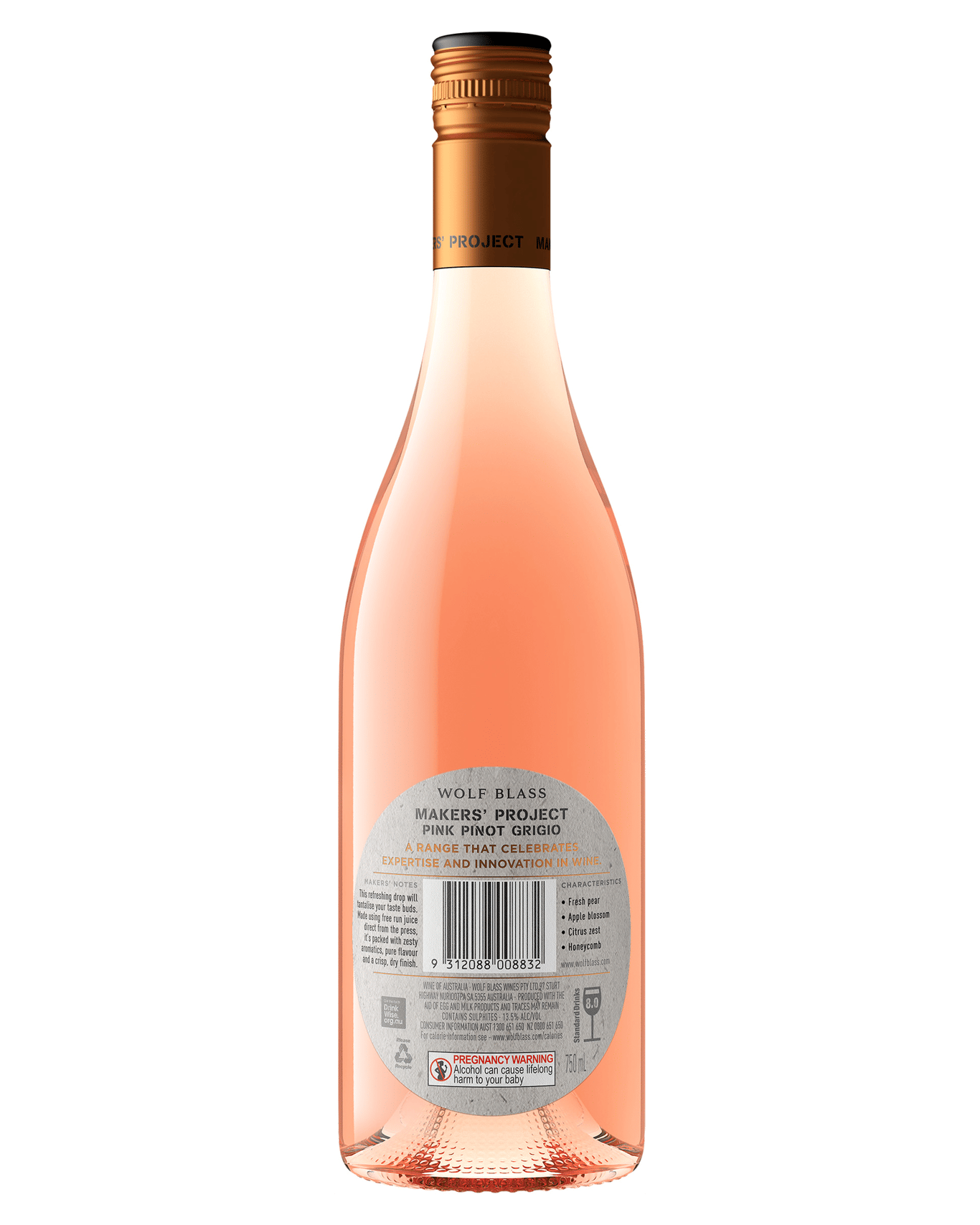 Buy Wolf Blass Maker's Project Pink Pinot Grigio Online @Lowest Price