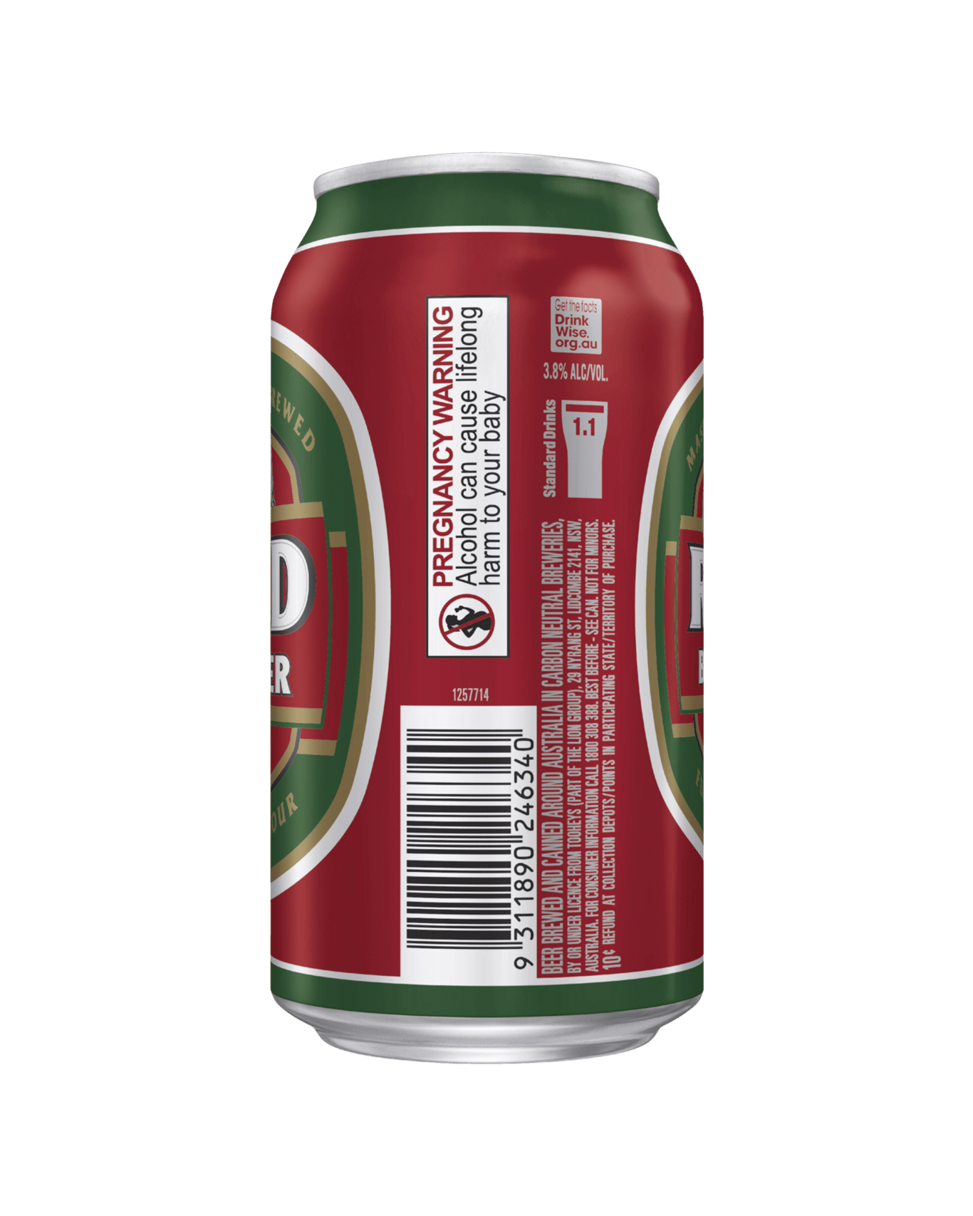 Buy Red Bitter Full Flavour Lager Cans 375ml Online @Lowest Price