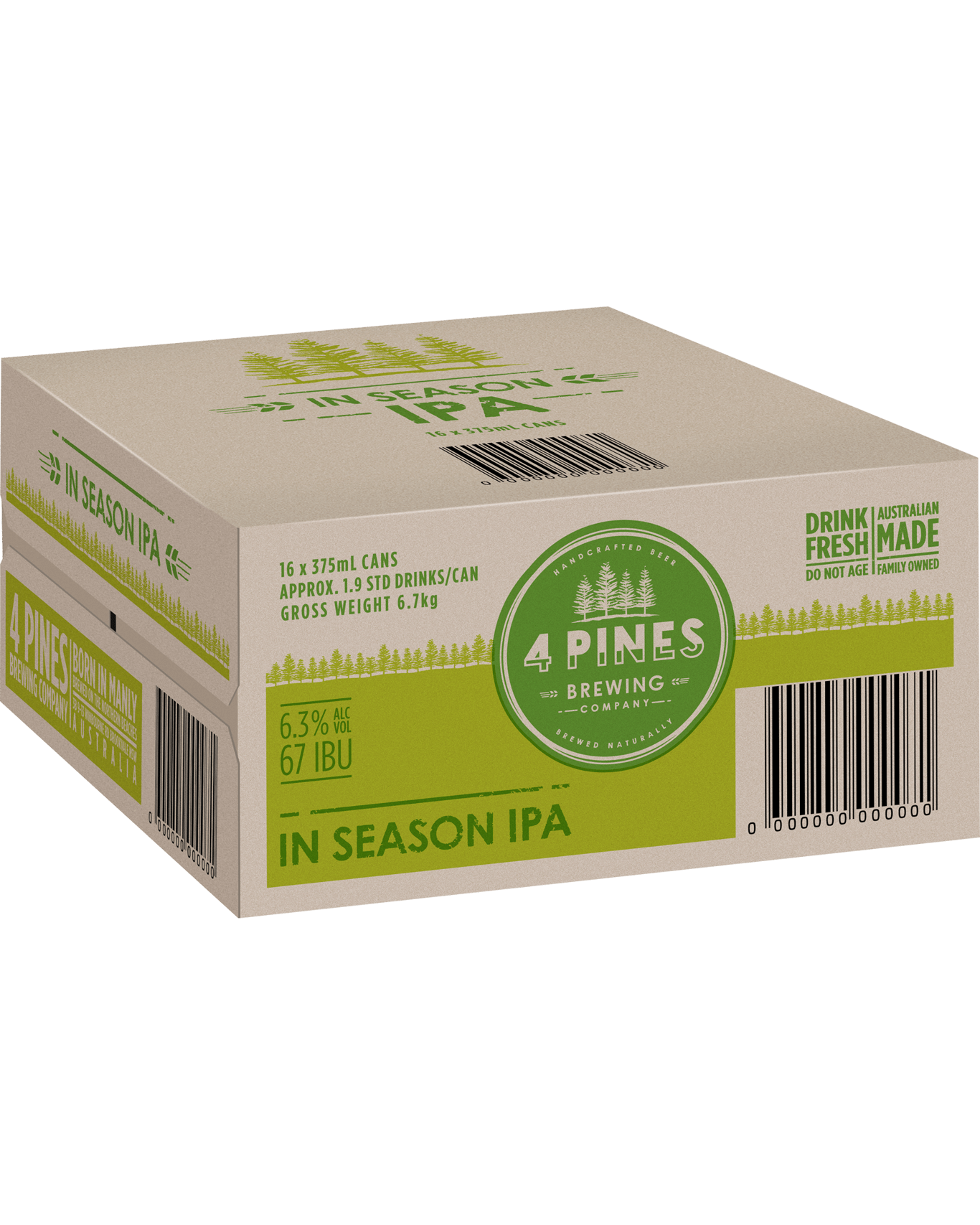Buy 4 Pines In Season Ipa Cans 375ml Online @Lowest Price