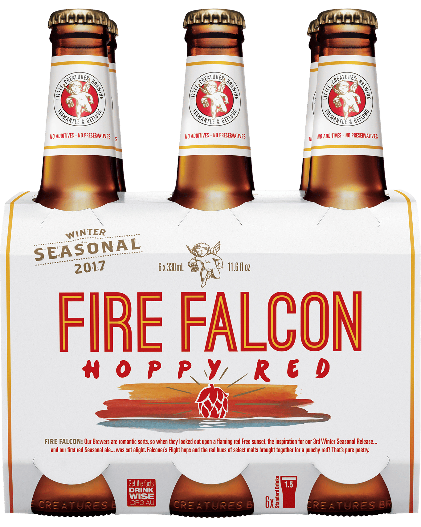 Buy Little Creatures Fire Falcon Hoppy Red Ale Bottles 330ml Online ...
