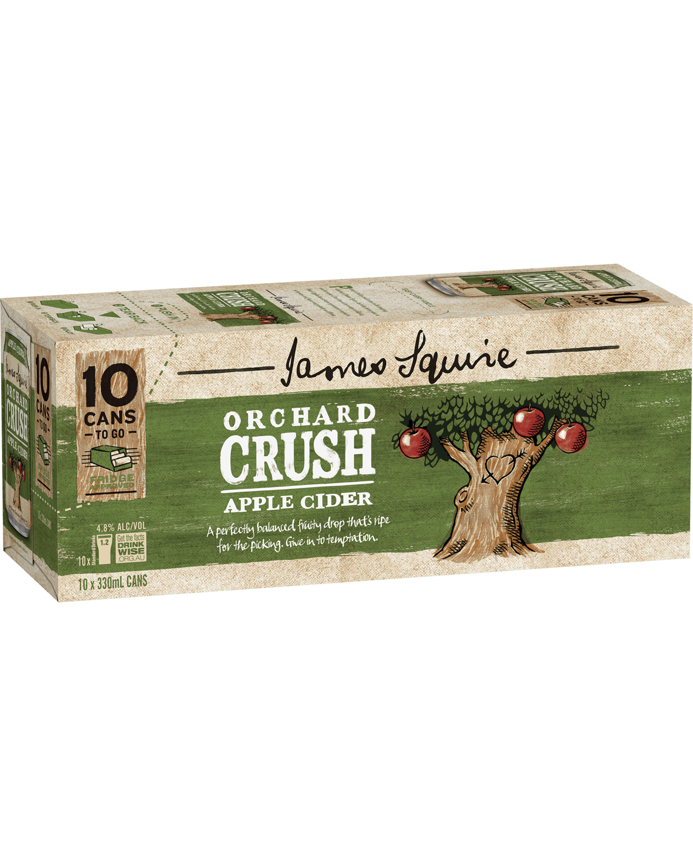Buy James Squire Orchard Crush Apple Cider Cans 330ml 10 Pack Online ...