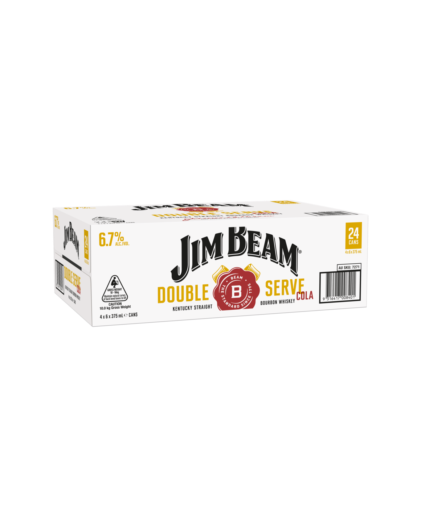 Buy Jim Beam White Double Serve Bourbon & Cola Cans 375ml Online ...