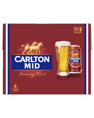 Buy Carlton Mid Cans 375ml Online @Lowest Price