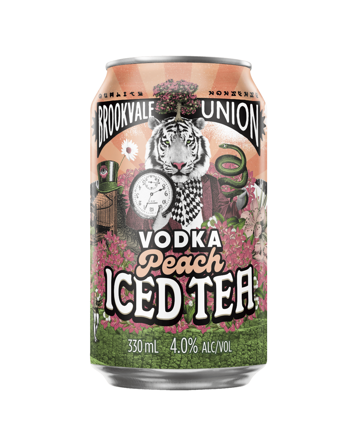 Buy Brookvale Union Vodka & Peach Iced Tea Cans 330ml Online @Lowest Price
