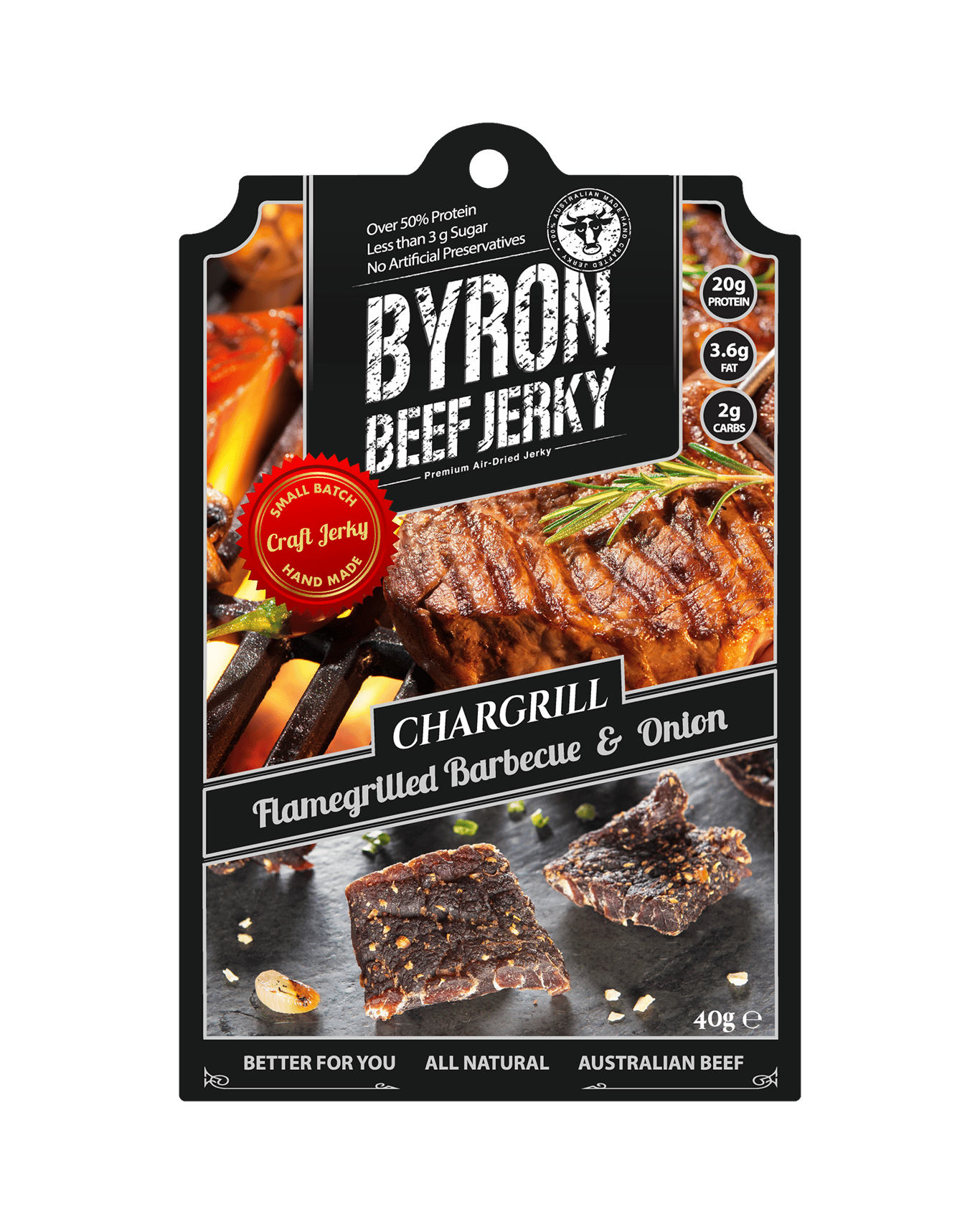 Buy Byron Beef Jerky Chargrill 40g Online @Lowest Price