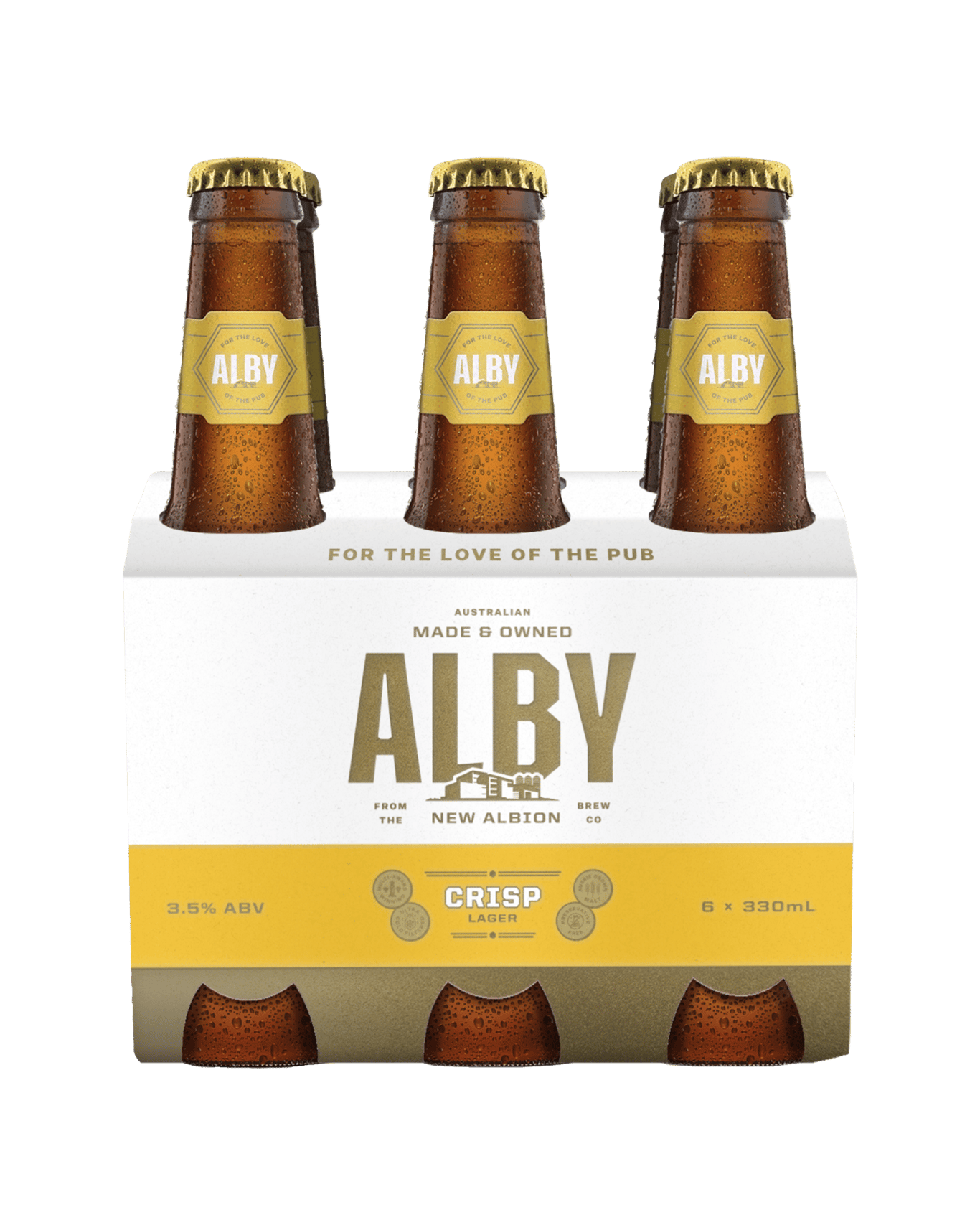 Buy Alby Crisp 3.5% Lager Bottles 330ml Online @Lowest Price