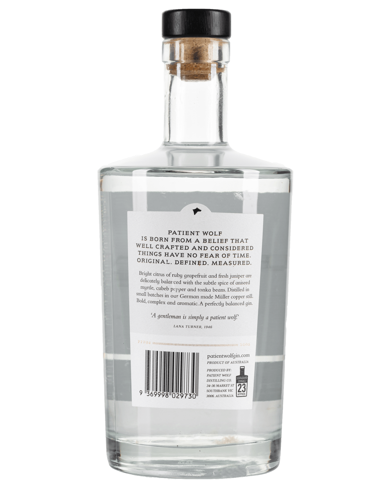 Buy Patient Wolf Melbourne Dry Gin 700ml Online @Lowest Price