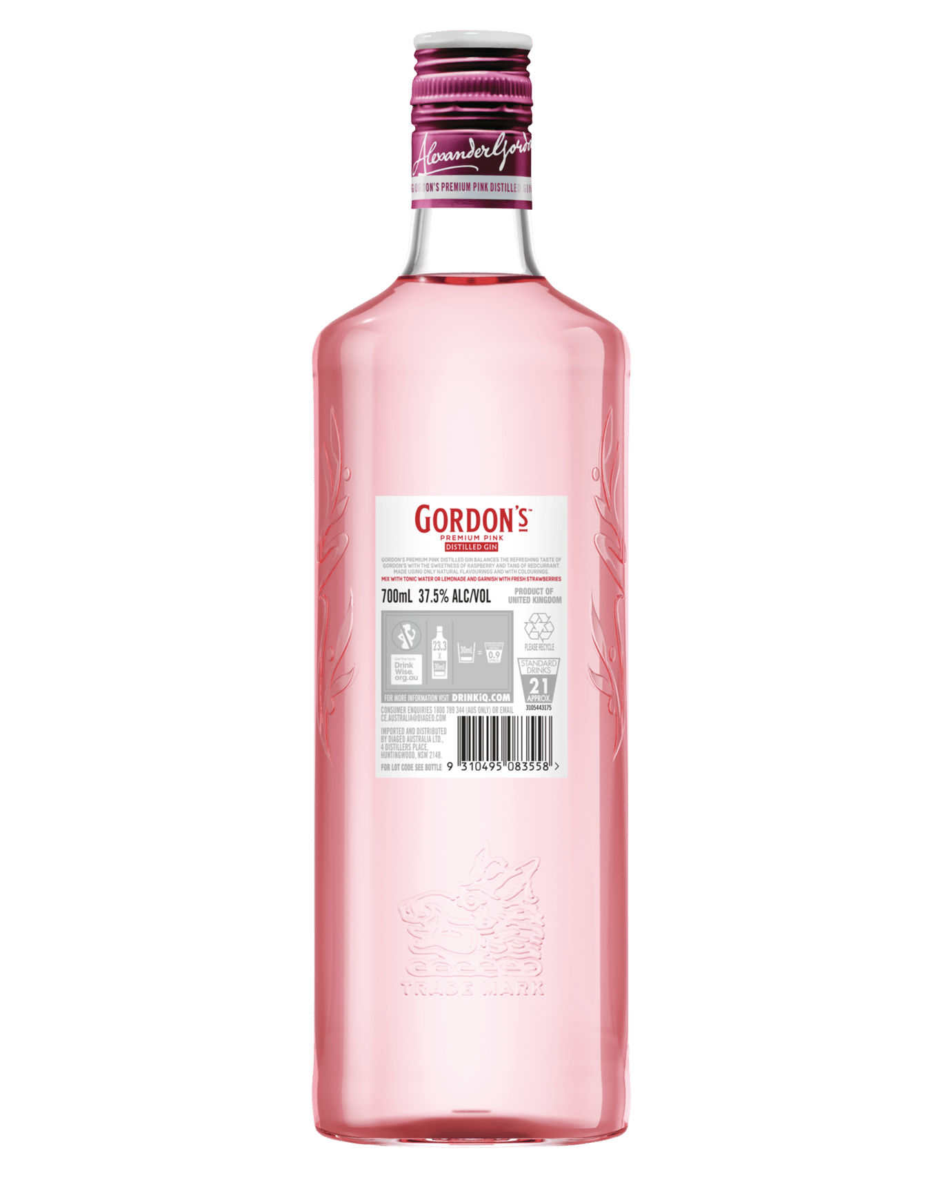 Buy Gordon's Premium Pink Gin 700ml Online @Lowest Price