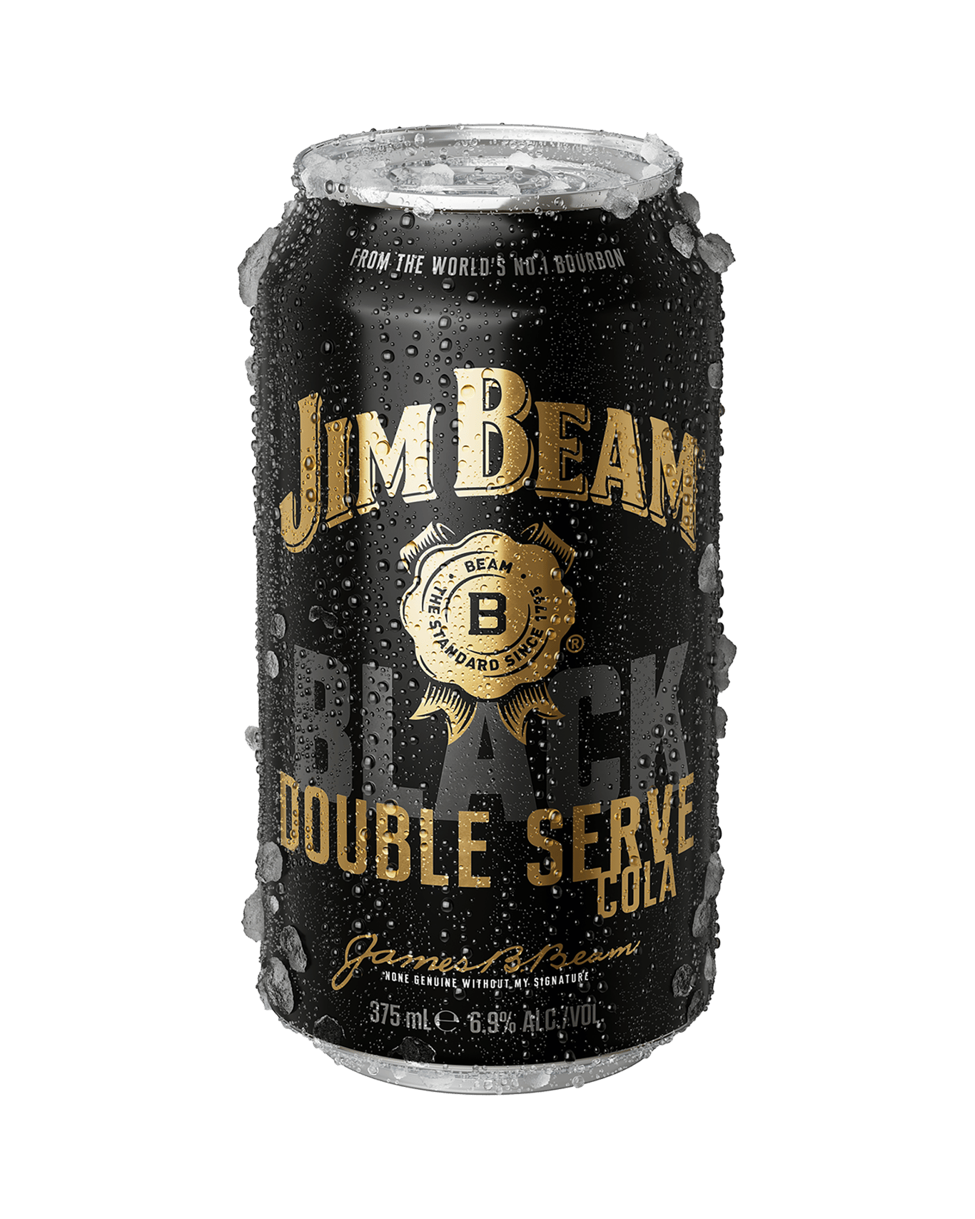 Buy Jim Beam Black Double Serve Bourbon & Cola 6.9% Cans 375ml Online ...