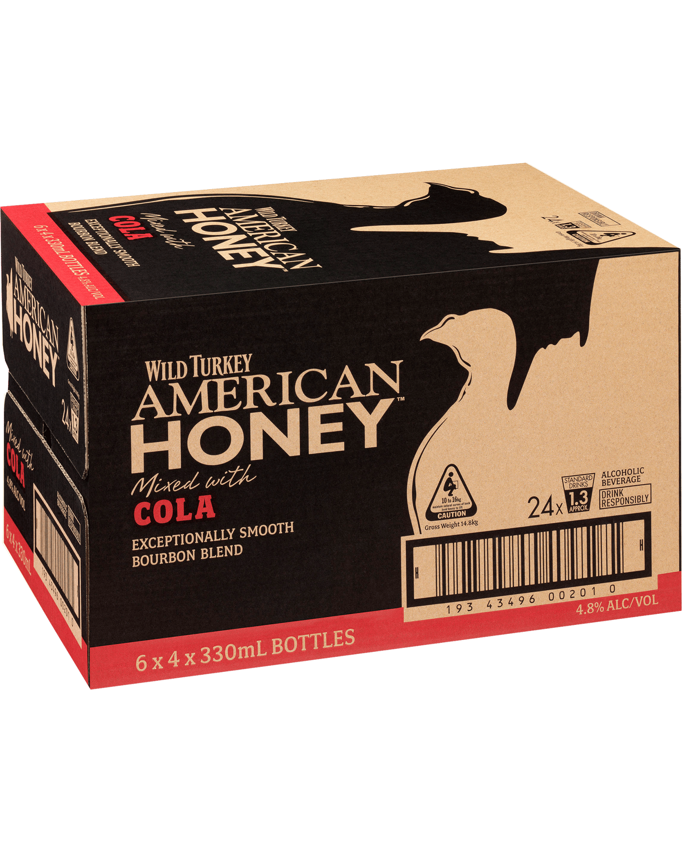 Buy Wild Turkey American Honey Bourbon & Cola Bottles 330ml Online ...