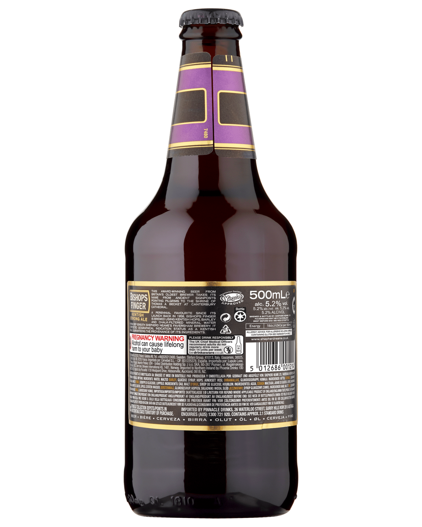 Buy Shepherd Neame Bishops Finger Ale 500ml Online @Lowest Price