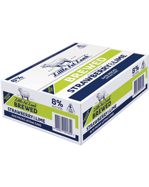 Buy Little Fat Lamb Lower Sugar Strawberry Lime Cans 10 Pack 375ml ...