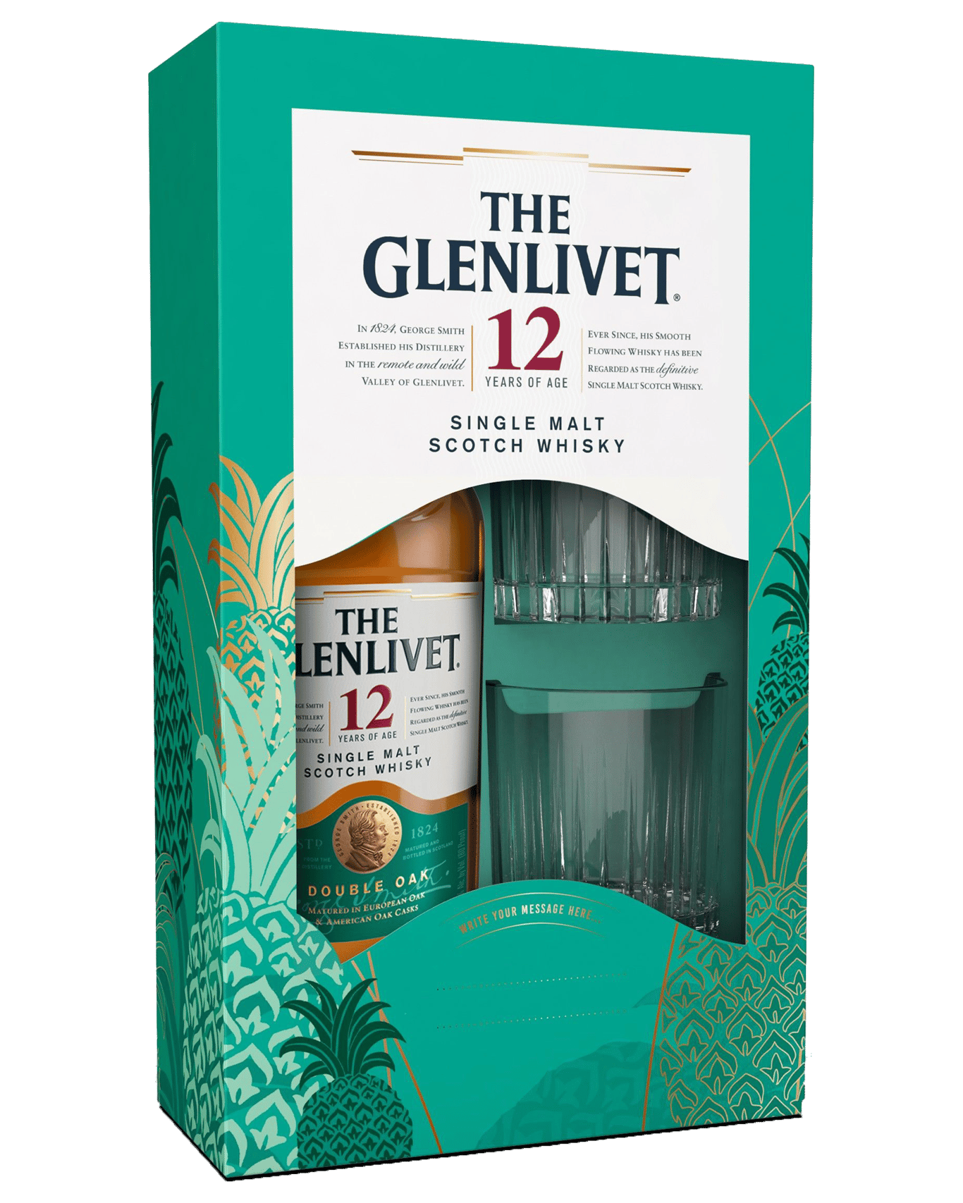 Buy The Glenlivet 12 Year Old Single Malt Scotch Whisky Gift Pack ...