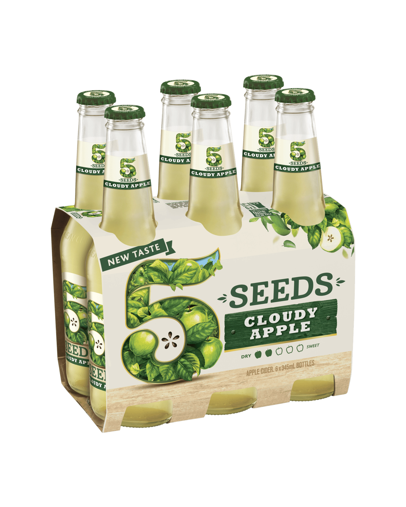 Buy 5 Seeds Cloudy Apple Cider Bottles 345ml Online @Lowest Price