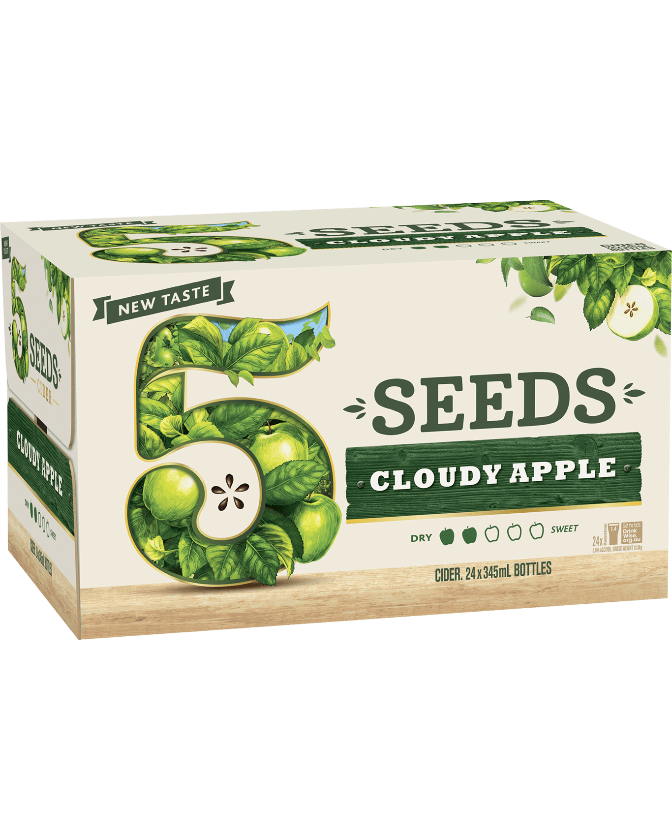 Buy 5 Seeds Cloudy Apple Cider 345ml Online @Lowest Price