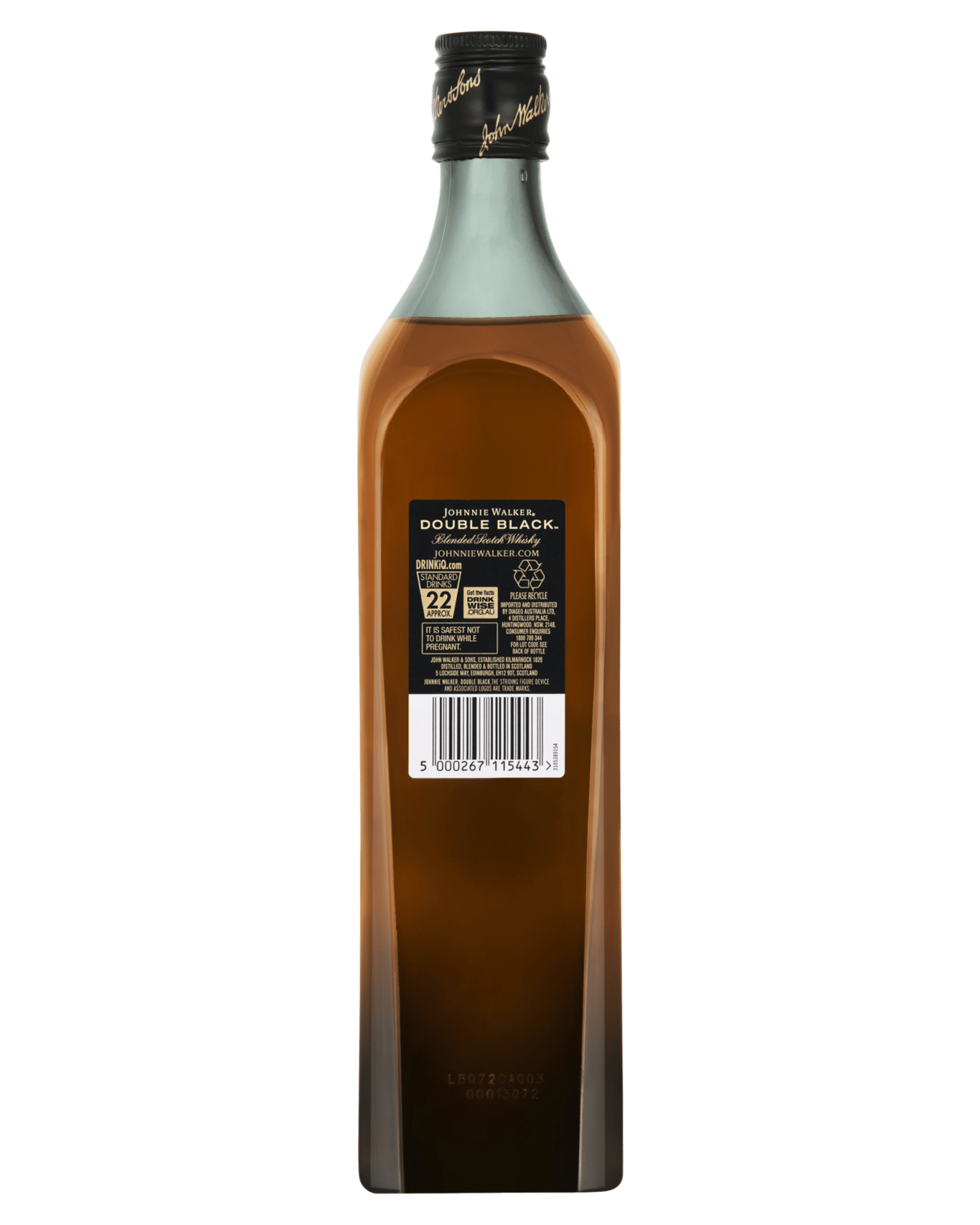 Buy Johnnie Walker Double Black Blended Scotch Whisky 700ml Online ...