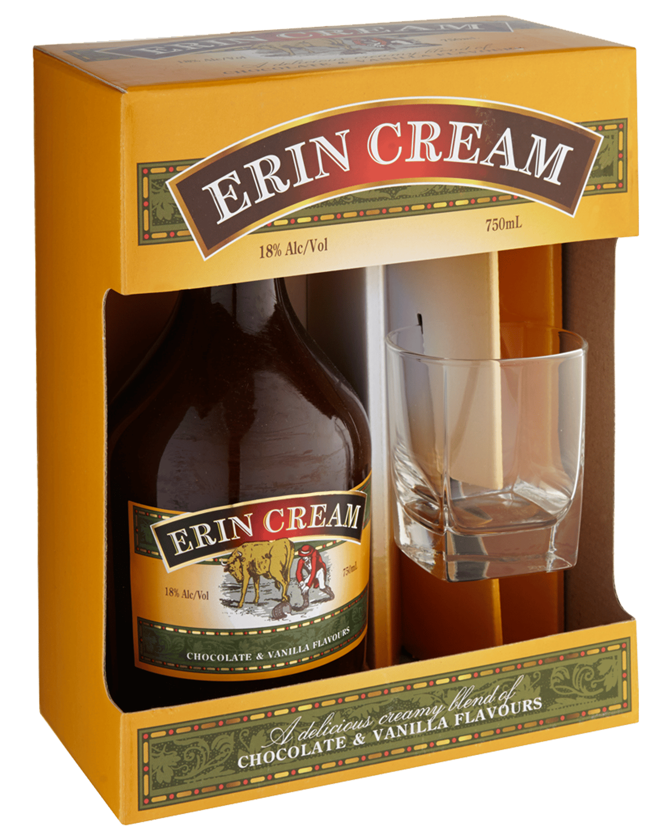 Buy Erin Cream Liqueur And Glass Gift Pack Online @Lowest Price