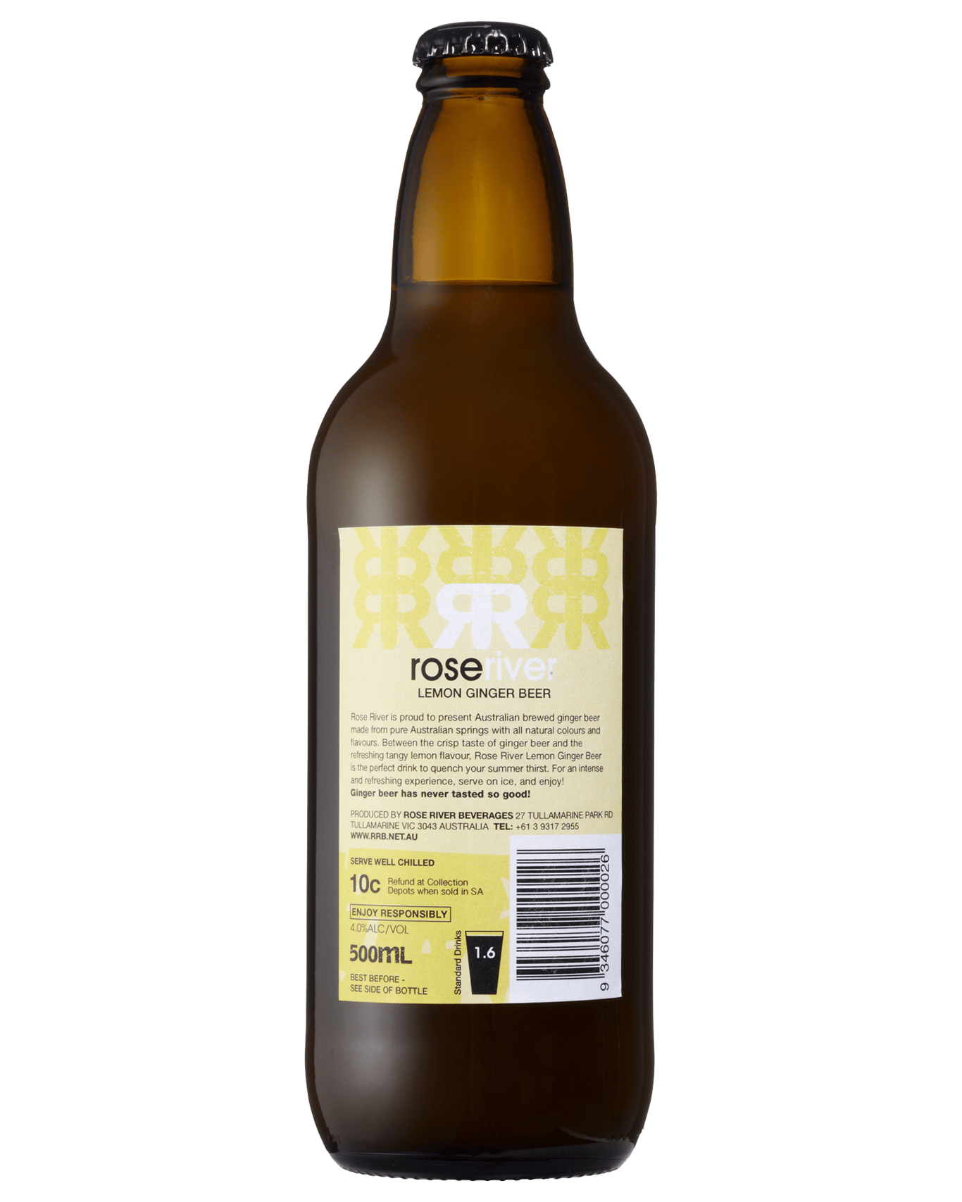 Buy Rose River Lemon Alcoholic Ginger Beer 500ml Online (Low Prices ...