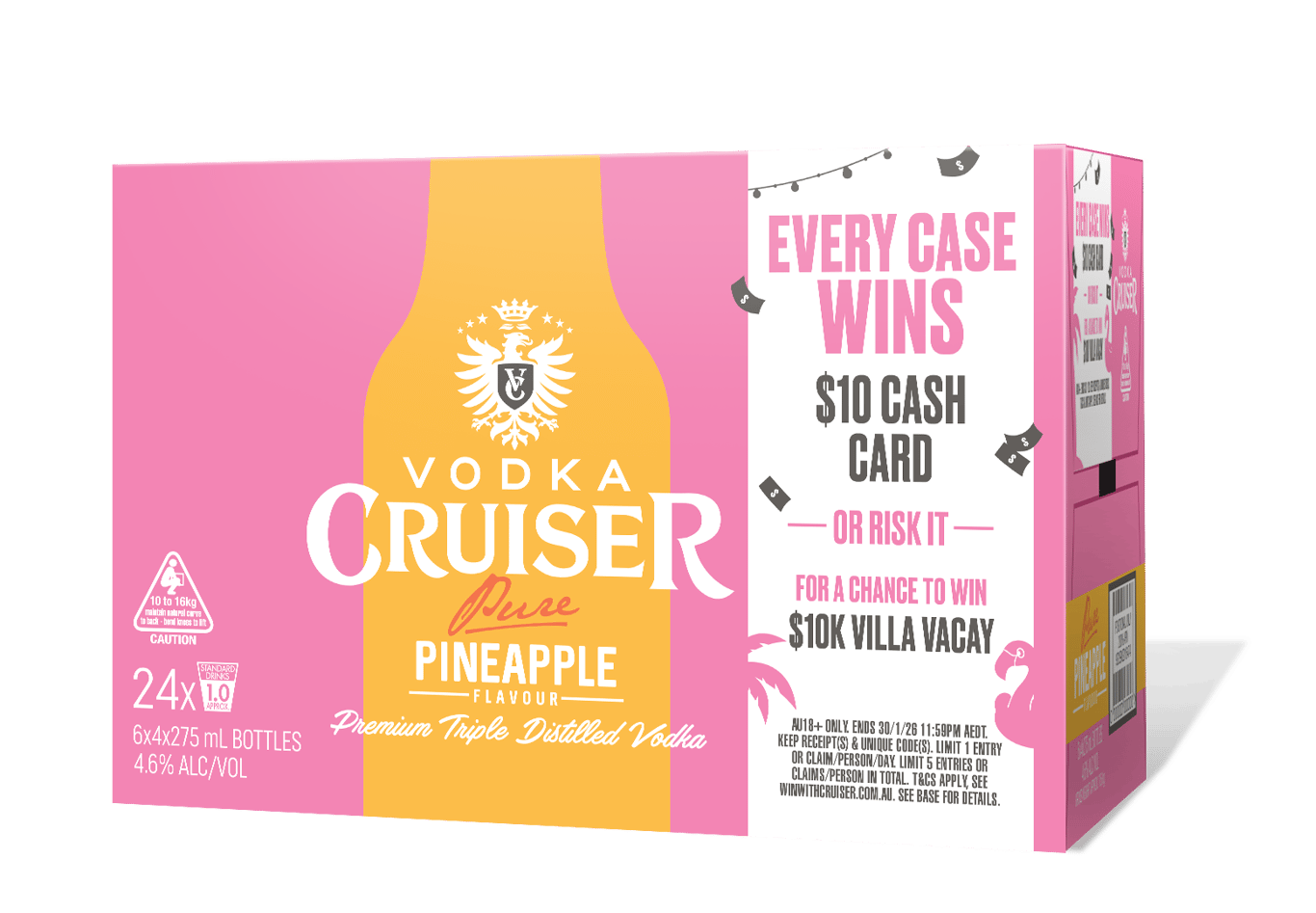 Buy Vodka Cruiser Pure Pineapple Bottles 275ml Online @Lowest Price